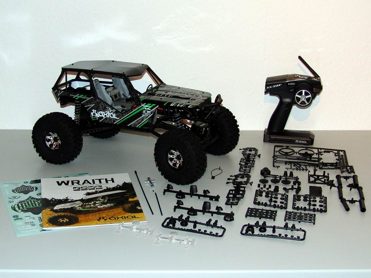 Lieferumfang des Axial Wraith RTR › RC-HeliCar